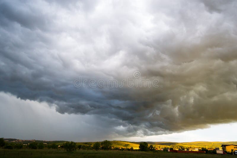 Dramatic Sky with Clouds before the Storm Stock Photo - Image of clouds ...