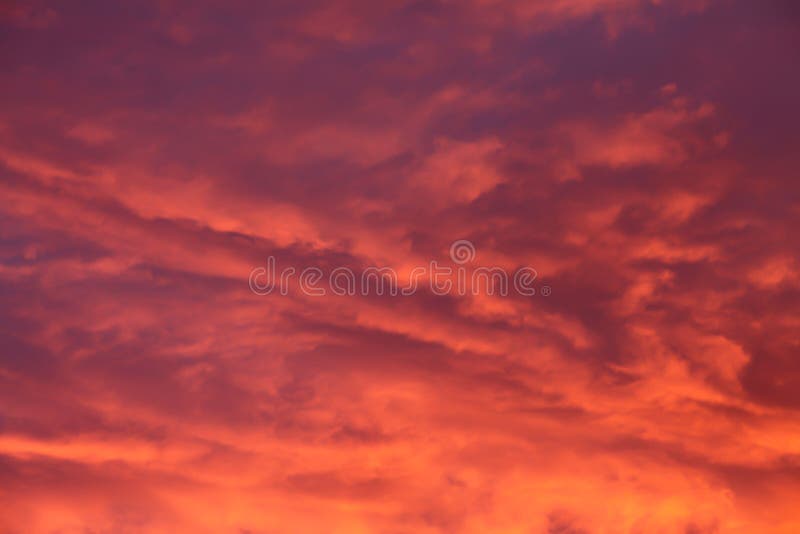 Sunset Cloudscape Background Natural Pattern Stock Photo - Image of ...