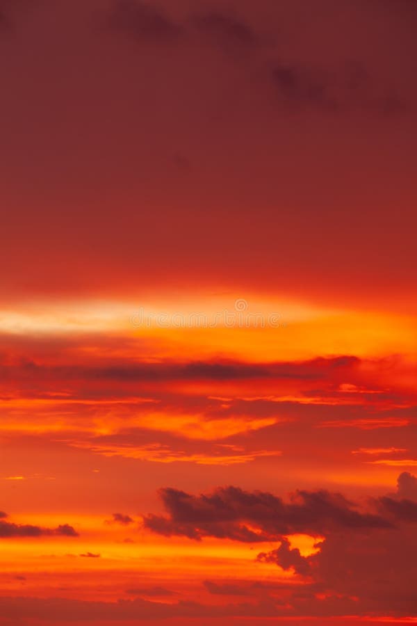 Sunset Cloudscape Background Natural Pattern Stock Image - Image of ...