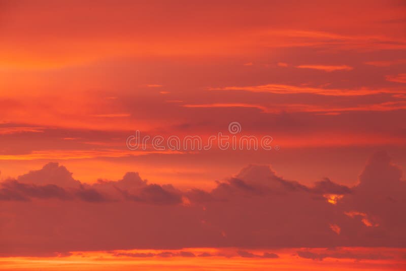 Sunset Cloudscape Background Natural Pattern Stock Photo - Image of ...