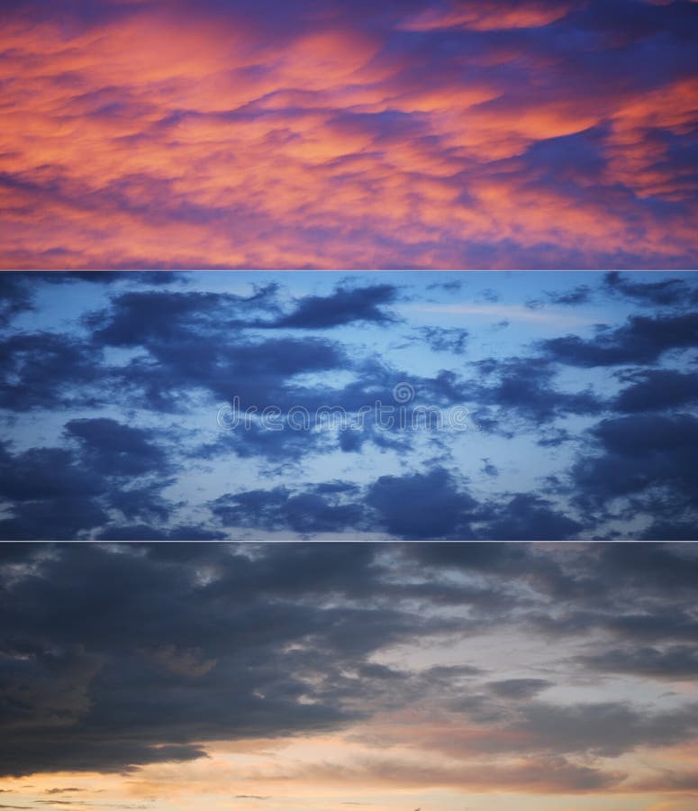 Dramatic sky collection stock photo. Image of clouds - 33717918