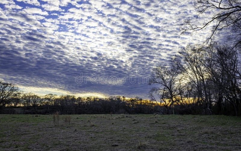 Dramatic Sky Country Landscape in Rural Alabama Stock Photo - Image of ...