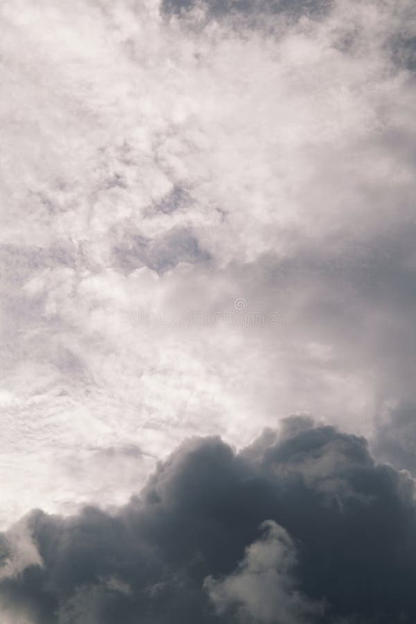Dramatic Sky with Dark Cloud Stock Photo - Image of horizontal ...