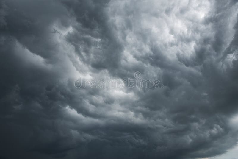 Dark, Ominous Rain Clouds stock image. Image of dark - 13134301