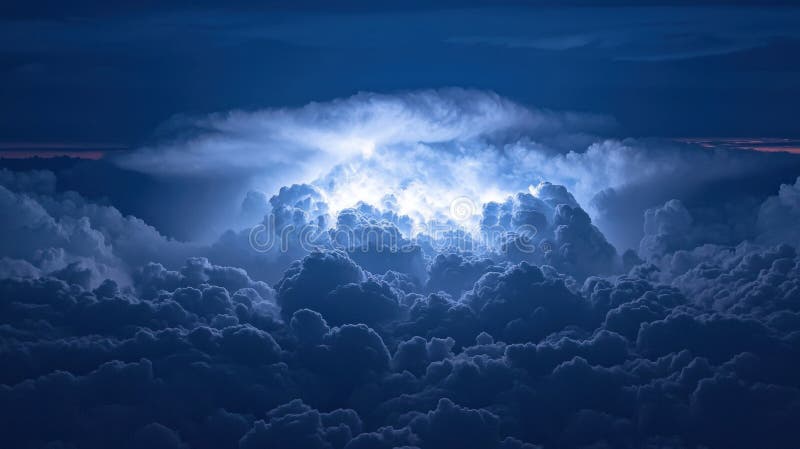 A Dramatic Sky Filled with Dark Clouds and Bright Light. Stock Photo ...