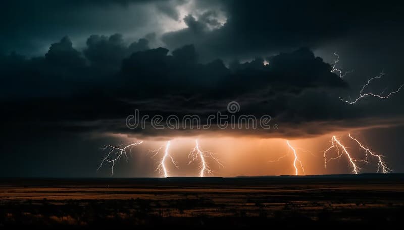 Dramatic Sky, Forked Lightning, Danger Nature Electricity Unleashed ...