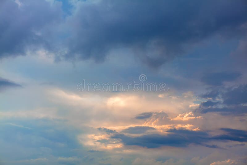 Dramatic sky with twilight stock image. Image of dawn - 231294433