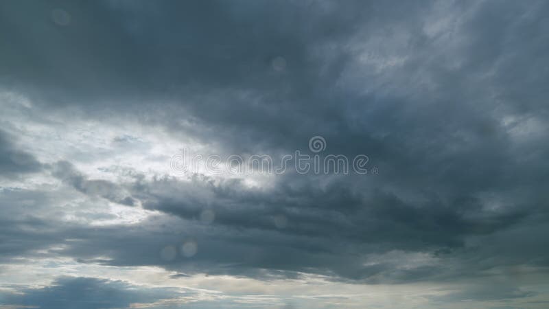 Dramatic Sky with Gray Dark Clouds before Rain. Powerful Cumulus Clouds ...