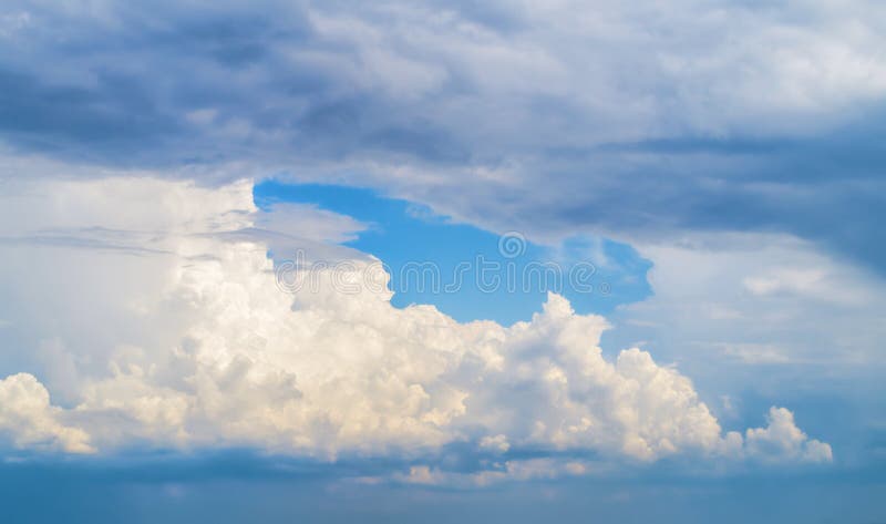 Dramatic Sky with Heavy Clouds Stock Image - Image of horizontal, cloud ...