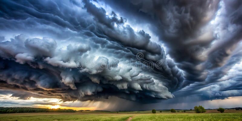 Dramatic Sky with Heavy Clouds and Storm before the Rain, Symbolizing ...