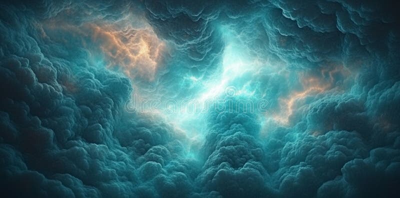 A Dramatic Sky, with Its Dark, Swirling Clouds, Was Lit by an Ethereal ...