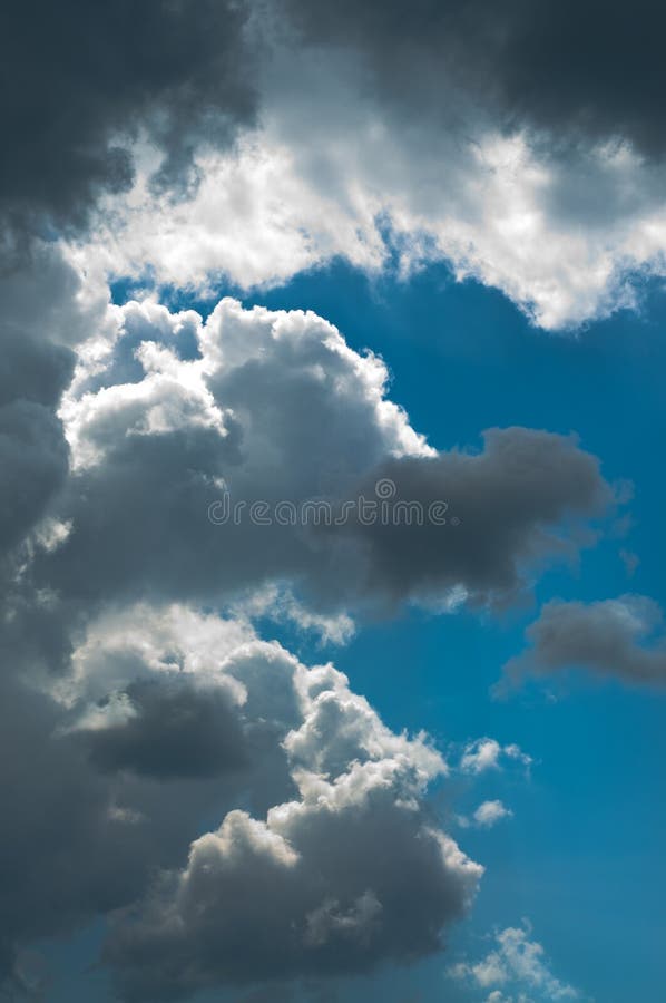 Dramatic Sky Just after the Storm Stock Photo - Image of illuminated ...