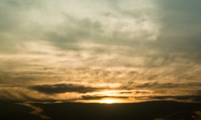 Nice Sun Ray Over Clouds with Sunset Sky Stock Image - Image of oxygen ...