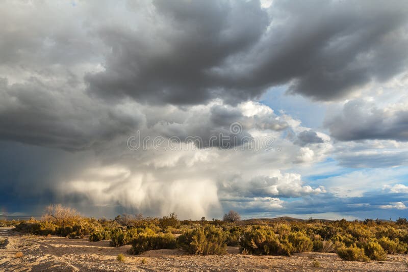 Desert over sunset, Nevada stock photo. Image of landscape - 70763508