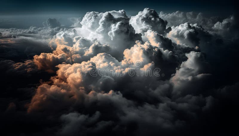 Dramatic Sky Over Idyllic Landscape, Nature Beauty Generated by AI ...