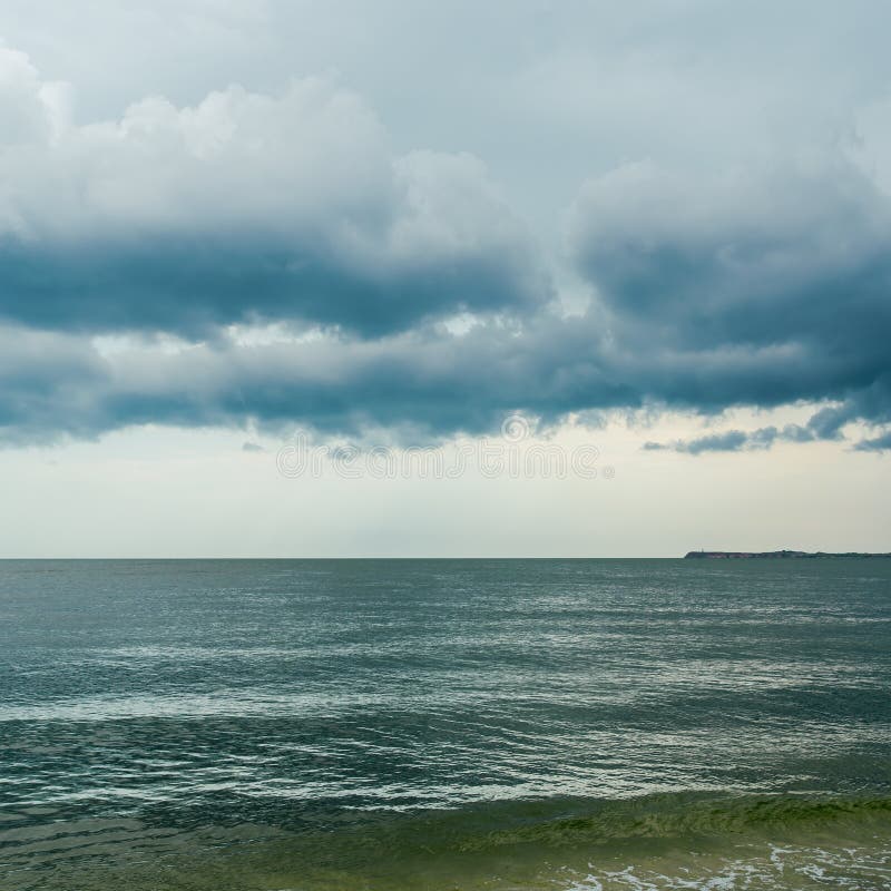 Dramatic sky over sea stock image. Image of outdoor, reflection - 32829657