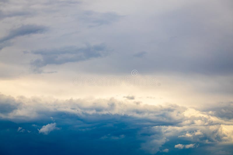 Dramatic Sky with Rolling Clouds and Subtle Light Variations Stock ...