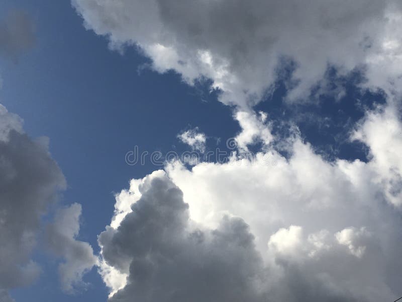 Dramatic Sky with Stormy Clouds in Sunny Day Stock Image - Image of ...