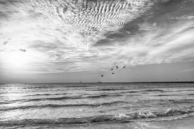 Dramatic Sky in Summer Vacation with Skyscape Horizon Stock Image ...