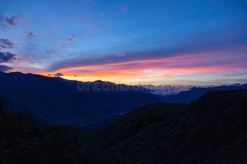 Dramatic Sky at Sunset in the Andes Stock Image - Image of clouds ...