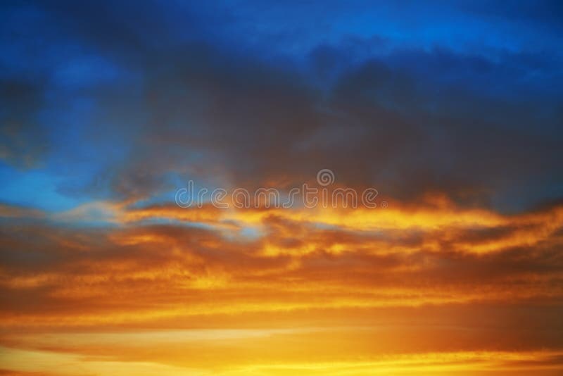Sunset and red clouds stock image. Image of dramatic - 53860895