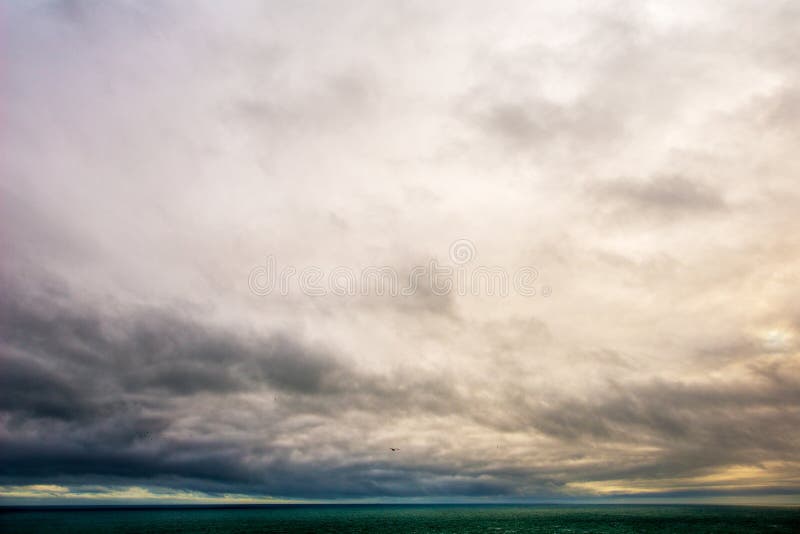 The Sky Looking Very Dramatic Over Cornwall Stock Image - Image of ...