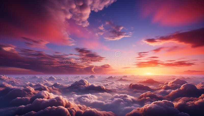 Dramatic Sky, Vibrant Colors, Nature Beauty in Tranquil Scene Generated ...