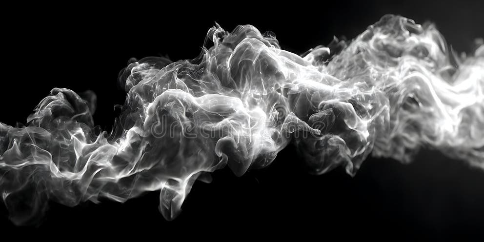 Dramatic Smoke Effect Monochrome Vapor Texture for Design Projects ...