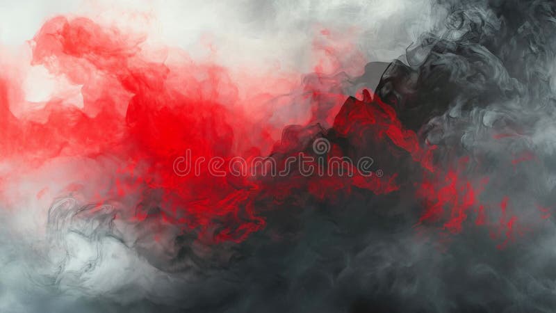 Dramatic Smoke Effect Red and Gray Abstract Motion Stock Video - Video ...