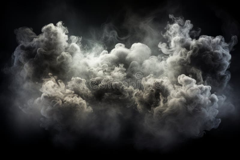 Dramatic Smoke Explosion with Hollow Center Creating a Spooky Halloween ...