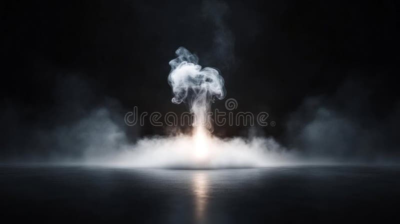 A Dramatic Smoke Explosion Rising into the Air, Creating a Striking ...