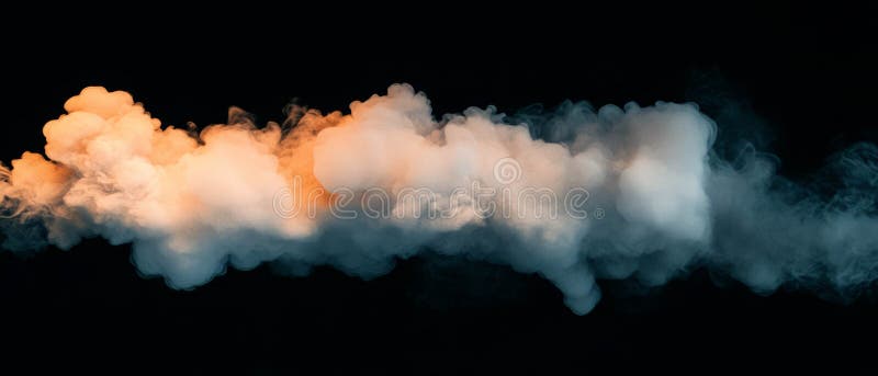 Dramatic Smoke Overlay with Dynamic Lighting on a Dark Background ...