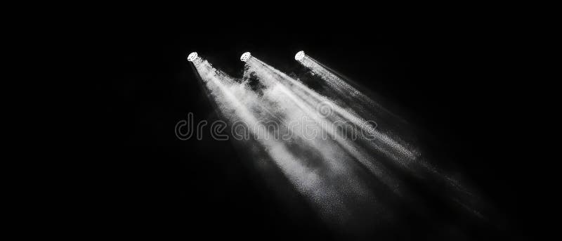 Dramatic Smoke Overlay in Spotlight Creating a Focused Illumination ...
