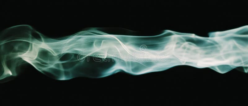 Dramatic Smoke Overlay Texture with Fiery Glow Against a Black ...