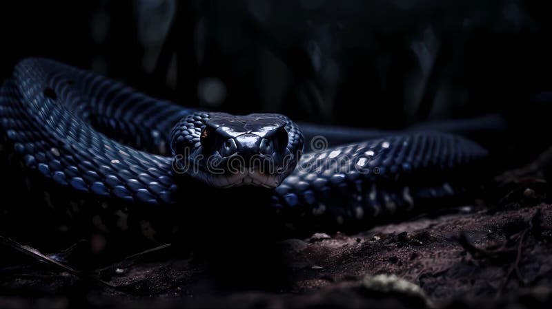 Dramatic Snake Bite, Made with Generative AI Stock Illustration ...