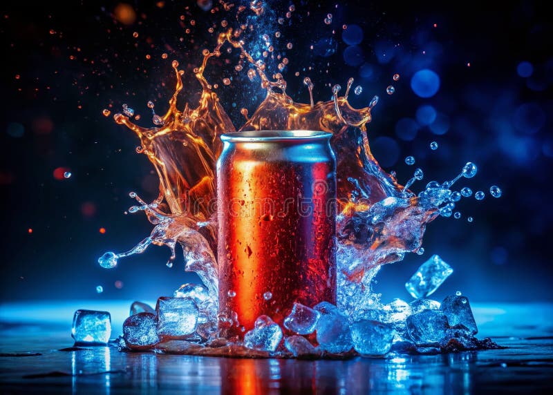 A Dramatic Soda Splash Witness the Explosive Release of a Refreshing ...