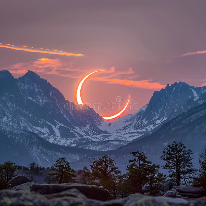 Dramatic Solar Eclipse Hovers Over a Stark and Jagged Extraterrestrial ...