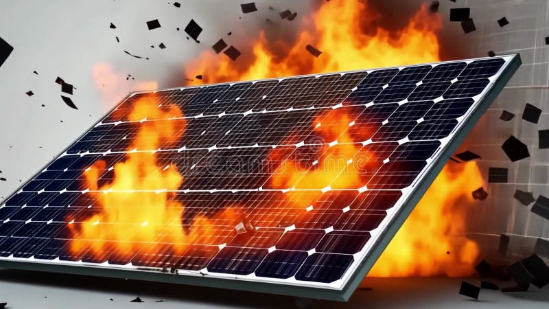 A Dramatic Solar Panel Explosion Captures Attention. this Striking ...