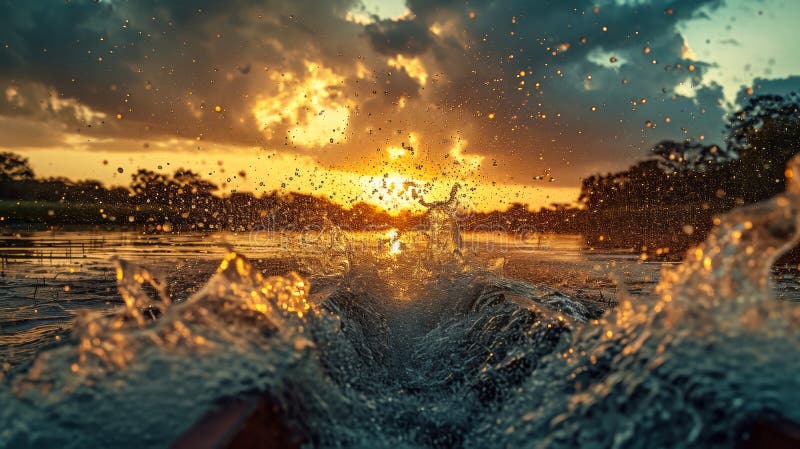 A dramatic splash erupts stock illustration. Illustration of dramatic ...