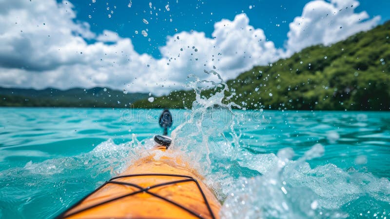 A dramatic splash erupts stock illustration. Illustration of water ...