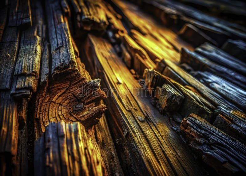 Dramatic Splintered Wood Texture: a Dark, Rustic Background for Your ...