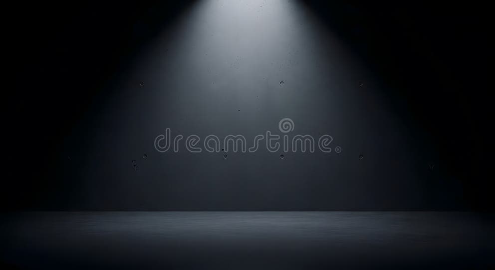 Dramatic Spotlight Illuminates Textured Dark Studio Backdrop with ...