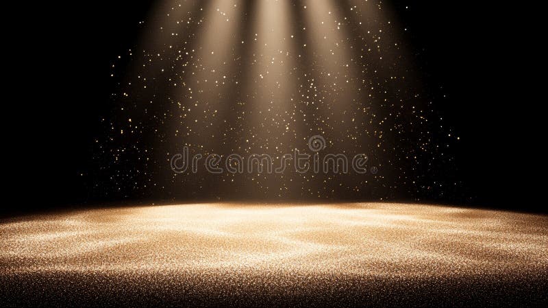 Dramatic Spotlight Illumination, Single Spotlight Shining Brightly on ...