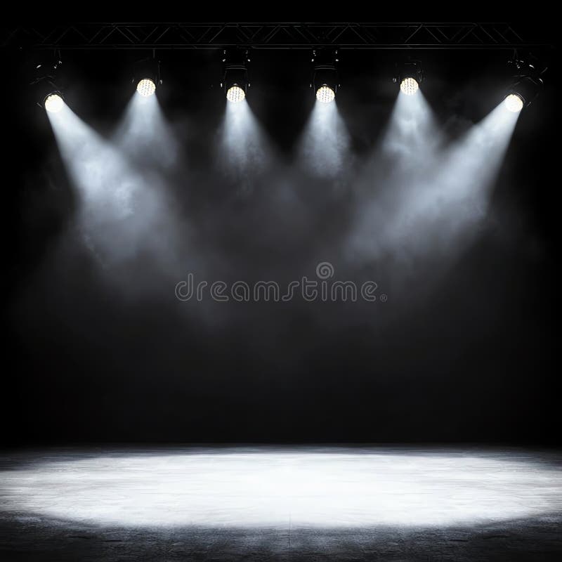 A Dramatic Spotlight Shines Down on an Empty Stage Creating an ...