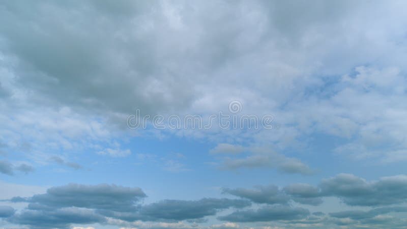 Dramatic Spring Cloudscape. Blue Sky White Clouds. Changing Cloudscape. Time Lapse Stock Video ...