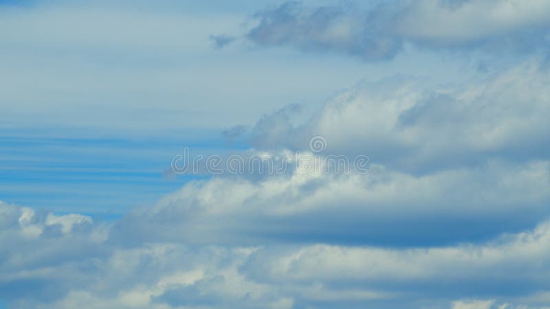 Dramatic Spring Cloudscape. Blue Sky White Clouds. Changing Cloudscape. Time Lapse Stock Video ...