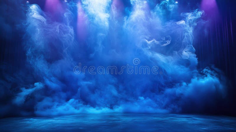 Dramatic Stage Illumination: a Captivating Scene of Vibrant Stock Image ...