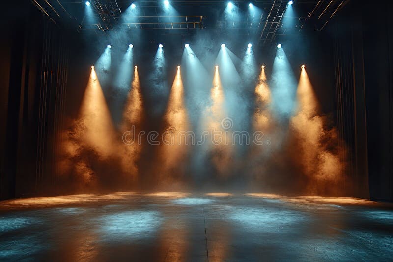 Dramatic Stage Lighting Creates a Stunning Visual Effect Stock Image ...