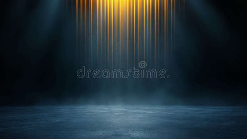 Dramatic Stage Lighting with Dark Background Stock Illustration ...
