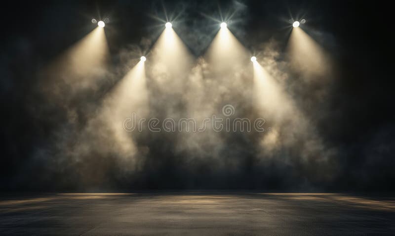 Dramatic Stage Lighting with Fog Creating an Atmospheric Performance ...